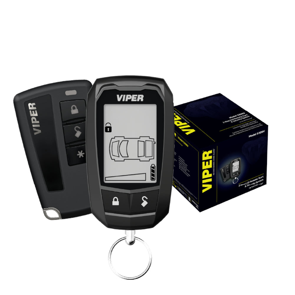 VIPER 5308V Enhanced LCD 2-Way Security and Remote Start Keyless Entry ...