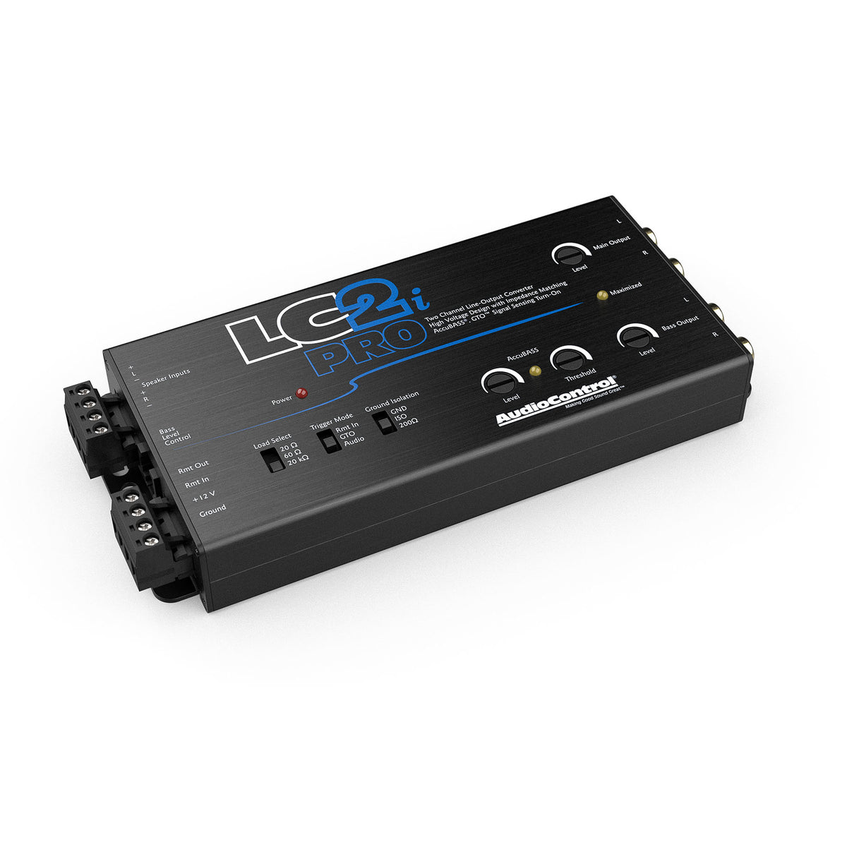 AudioControl LC2i PRO Black 2-Channel Line Output Converter with AccuB ...