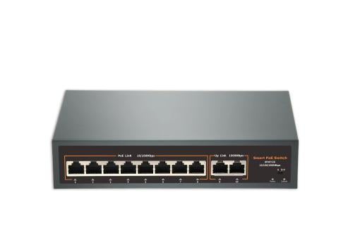 8-Port Unmanaged Gigabit Network L2 PoE Switch 120W Power Over Etherne ...