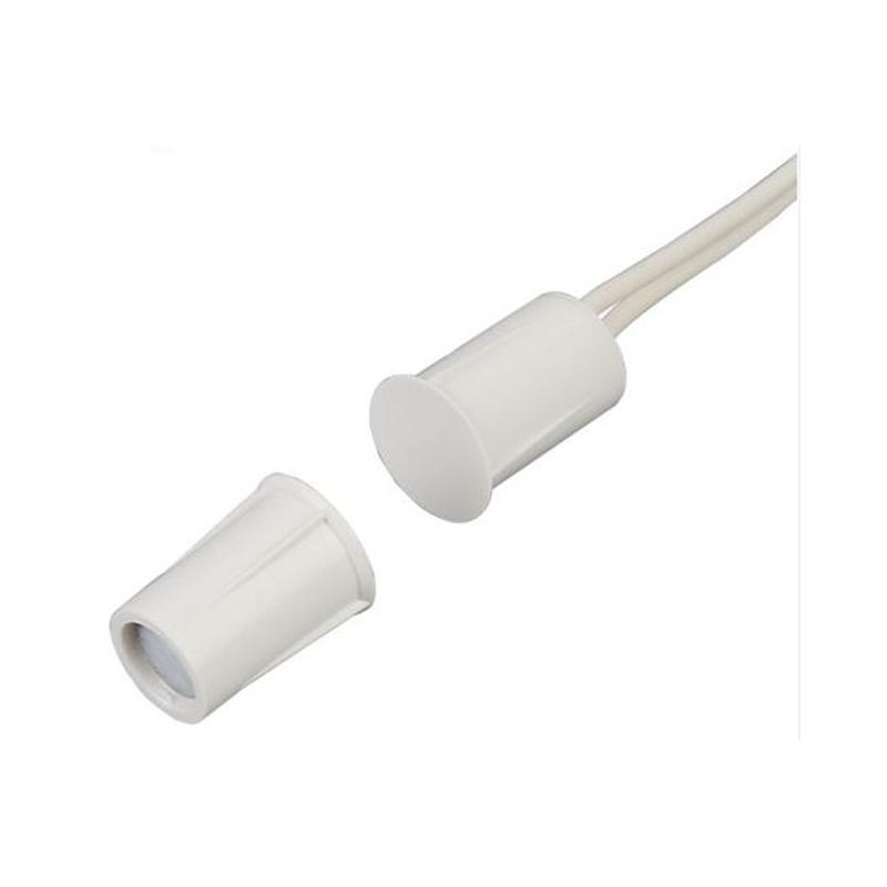 White or Brown 3/8" Recessed Wired Security Door Window Alarm Contact ...