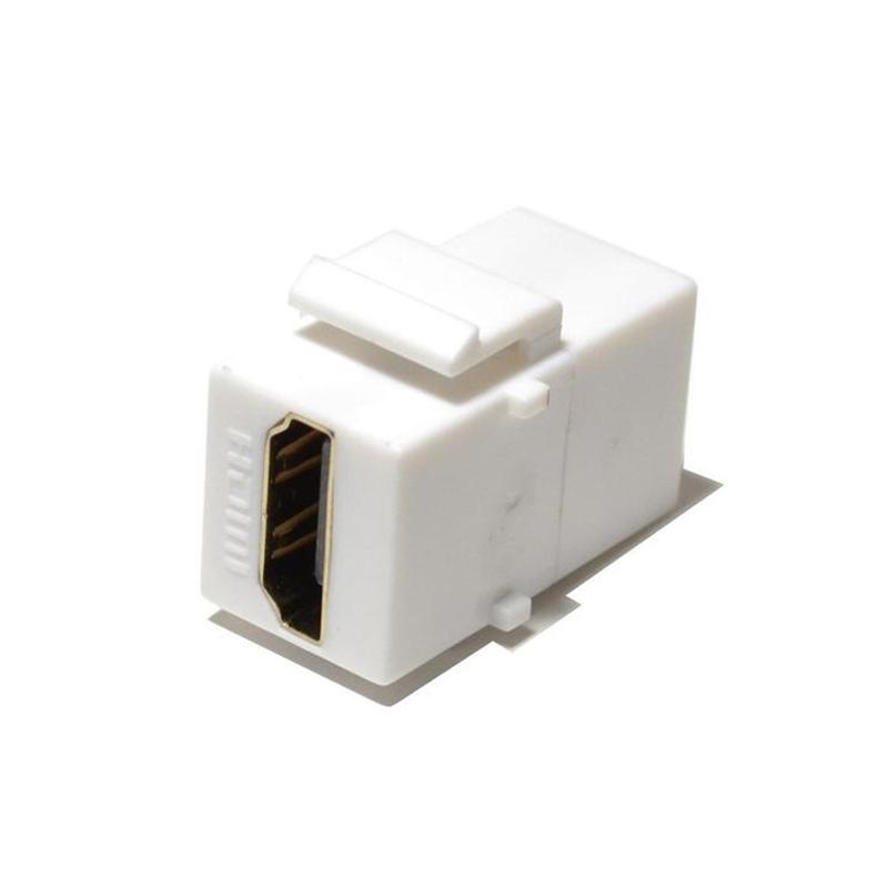 White HDMI Keystone Insert Jack Female - Female Adapter Coupler — BSA ...