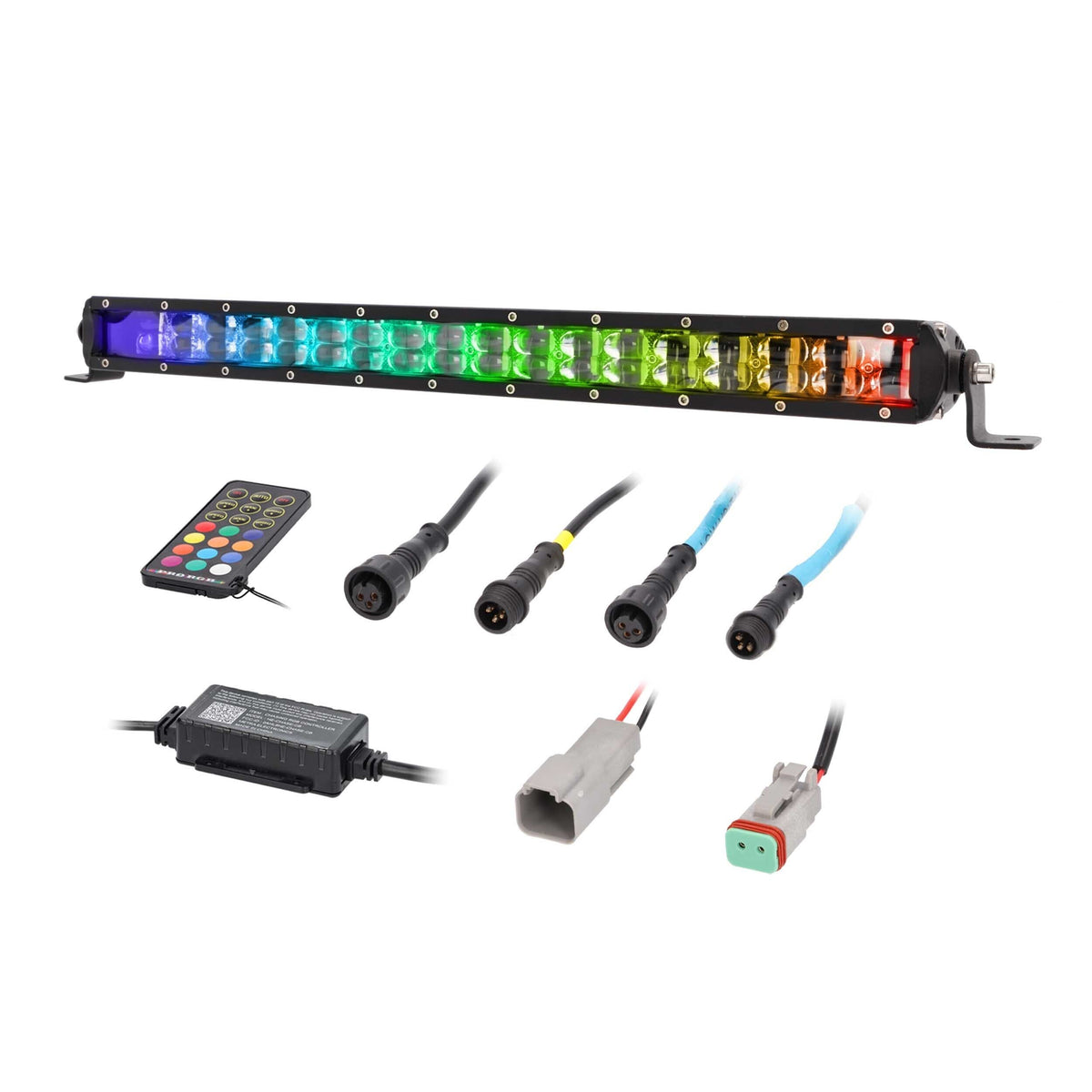 Heise HE-CHASE-B22 22" Chasing LED Lightbar 120° IP68 Angle w/ Control ...