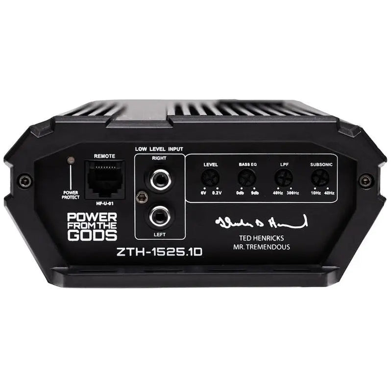 Hifonics ZTH-1525.1D ZEUS THETA Compact 1500W Super D-Class Mono Block ...