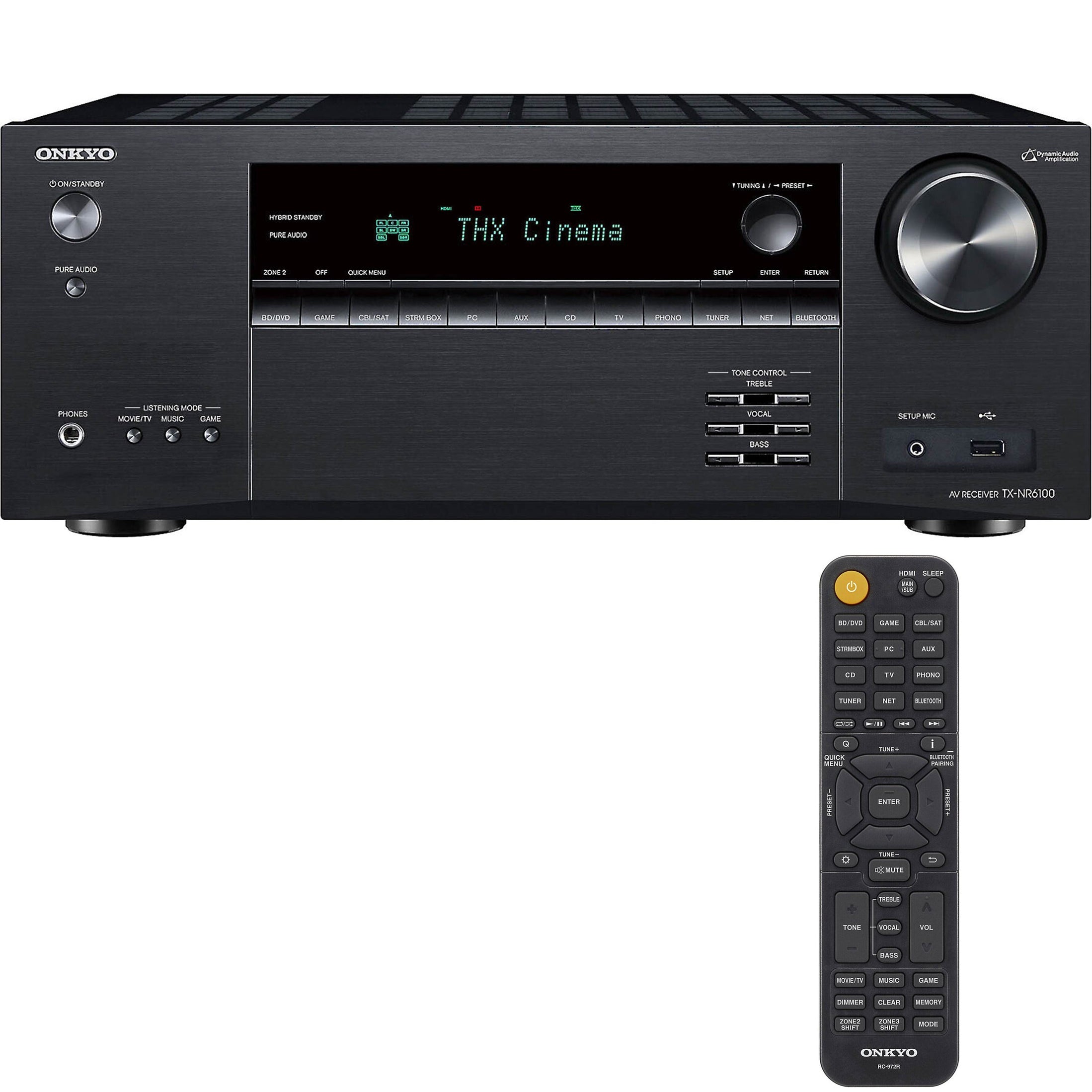 Onkyo TX-NR6100 7.2-channel THX Certified AV Receiver with Dolby Atmos ...