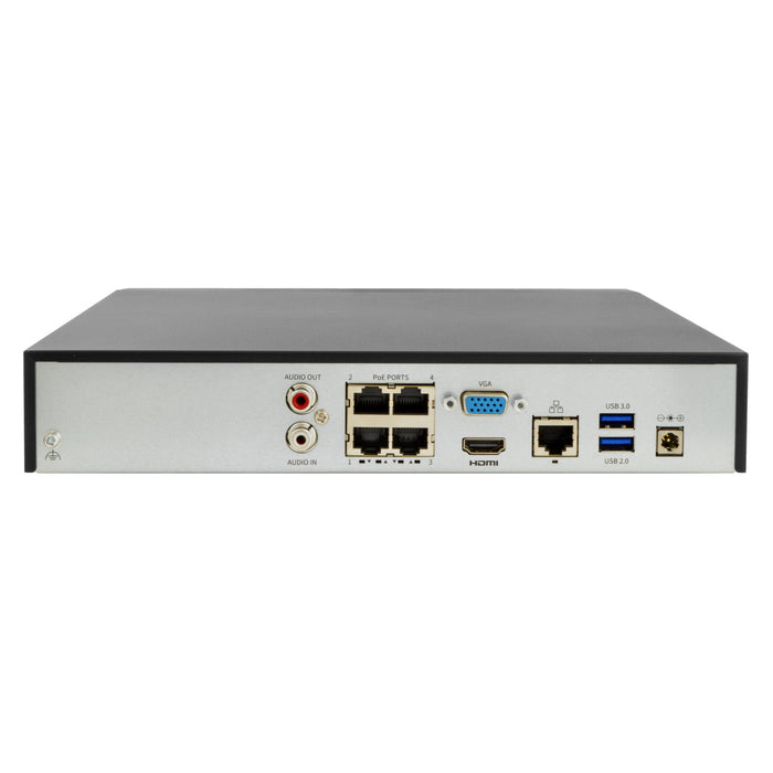 LTS VSN8104-P4 4-Channel 4K H.265 NVR with 4 Ports Built-in PoE (No HD ...