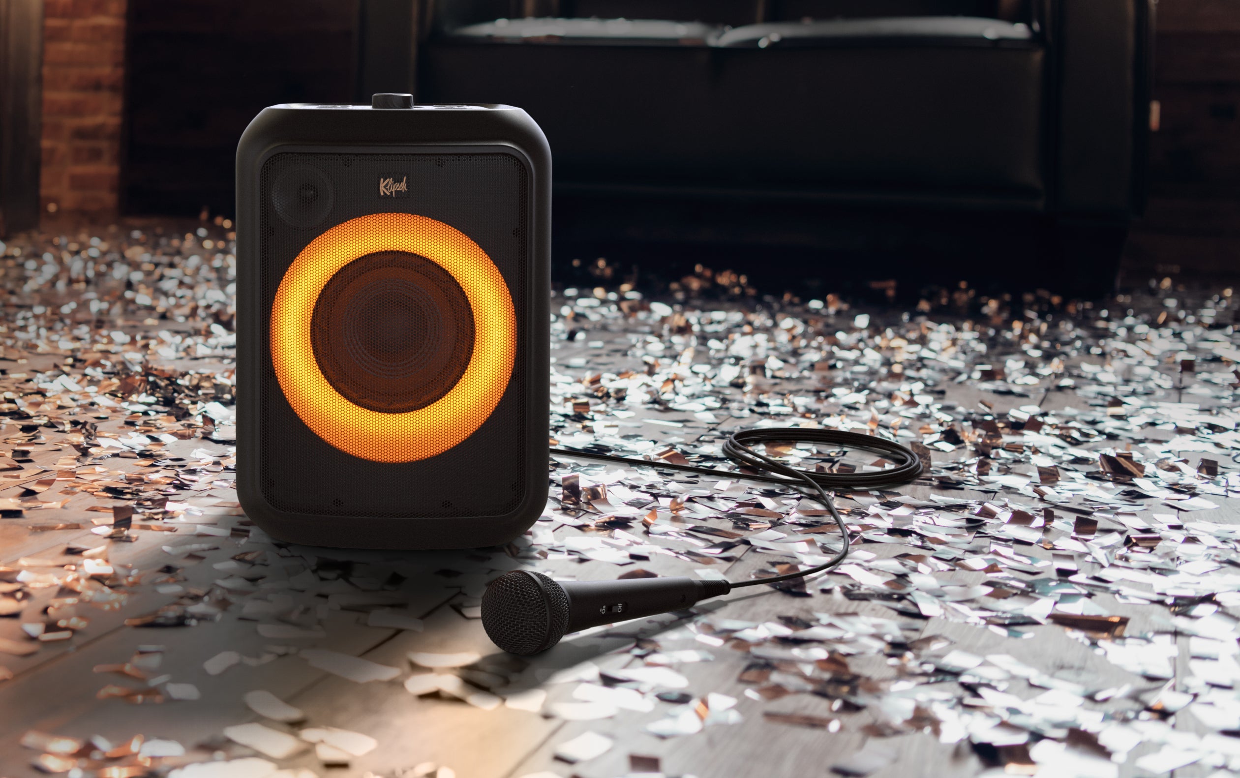 Klipsch GIG XL Portable Rechargeable Bluetooth Party Speaker with Micr ...