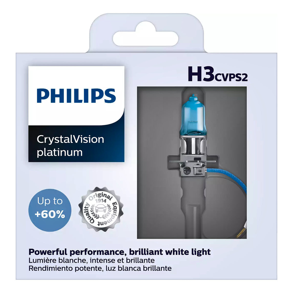 Philips H3 CVPS2 12336 CrystalVision Platinum 55W 12V Car Fog Light Bu ...